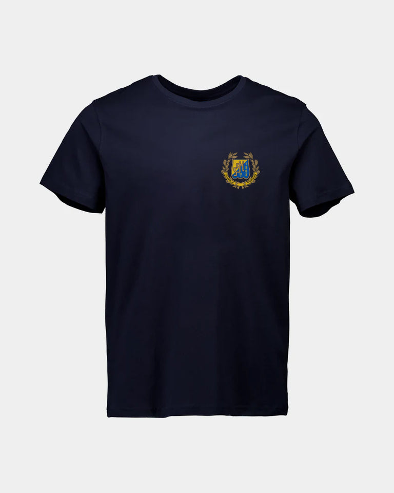 T-shirt marinblå krans Svenska Mästare – Södertälje SK Shop