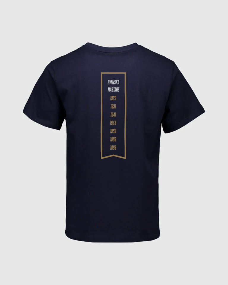 T-shirt marinblå krans Svenska Mästare – Södertälje SK Shop